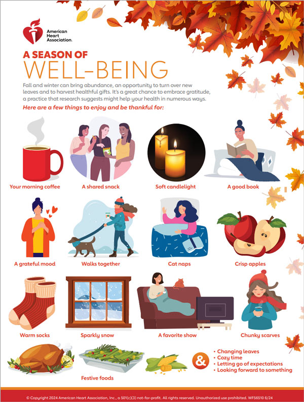 A Season of Well-Being Infographic | American Heart Association