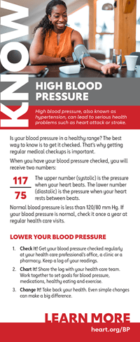 Know and Go, High Blood Pressure | American Heart Association