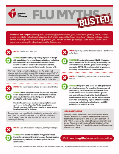 Flu Myths Busted | American Heart Association