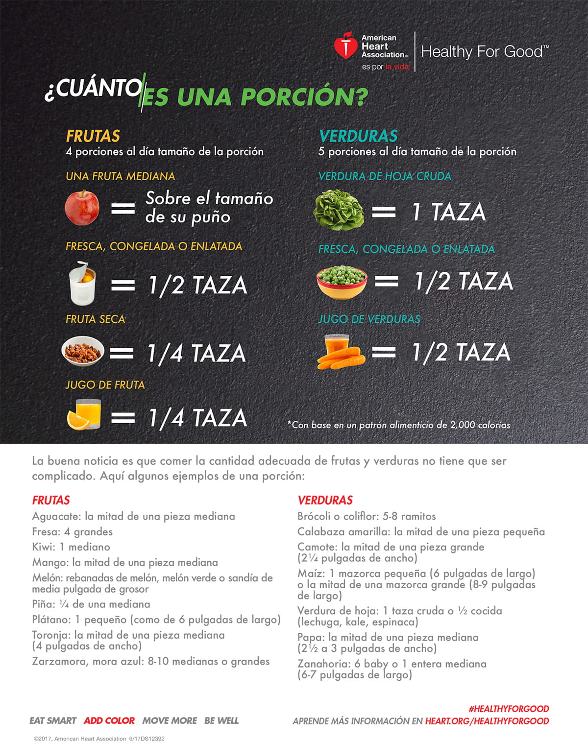 Cuanto es una Porcion | American Heart Association
