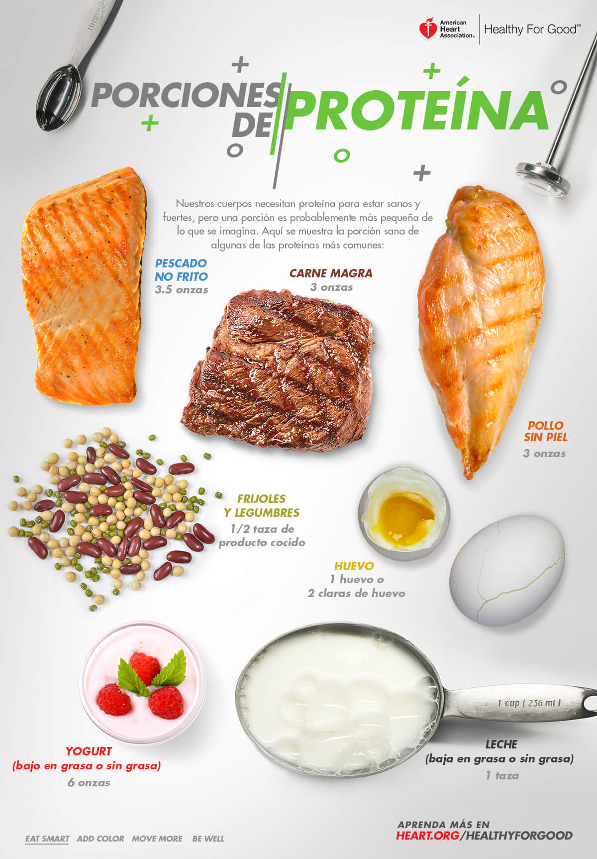 Porciones de Proteina | American Heart Association